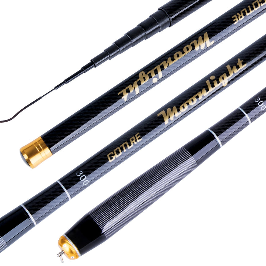 Goture Telescopic Fishing Rods Carbon Fiber Tenkara Rod Ultra Light Ca ...