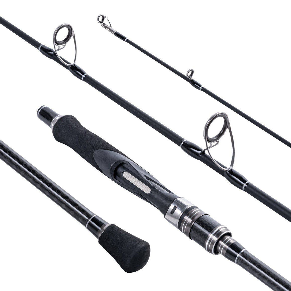 Goture 2 Piece Jigging Spinning/Casting Rod Saltwater, Slow Pitch Jigg ...
